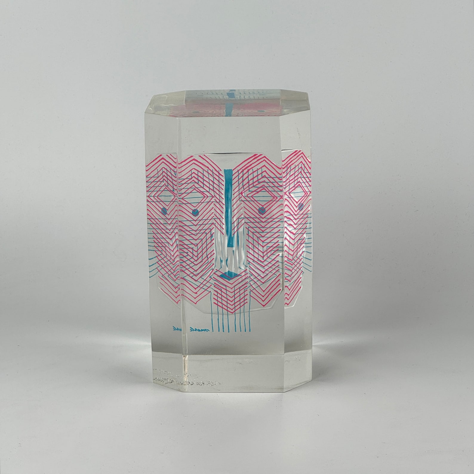 Unbelievable 1970's Lucite Art Cube Sculpture With - Etsy