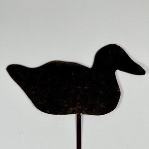 Vintage, Hand Made Duck Cardboard Cutout Decoy on Metal Bar - Etsy