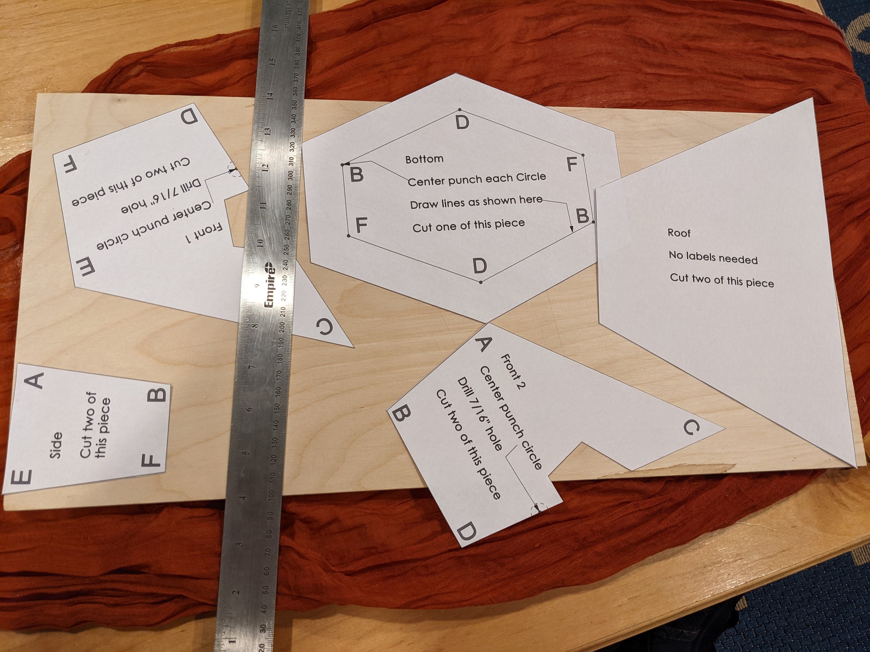 Hexagon Birdhouse Printable Templates, and Detailed Assumably ...