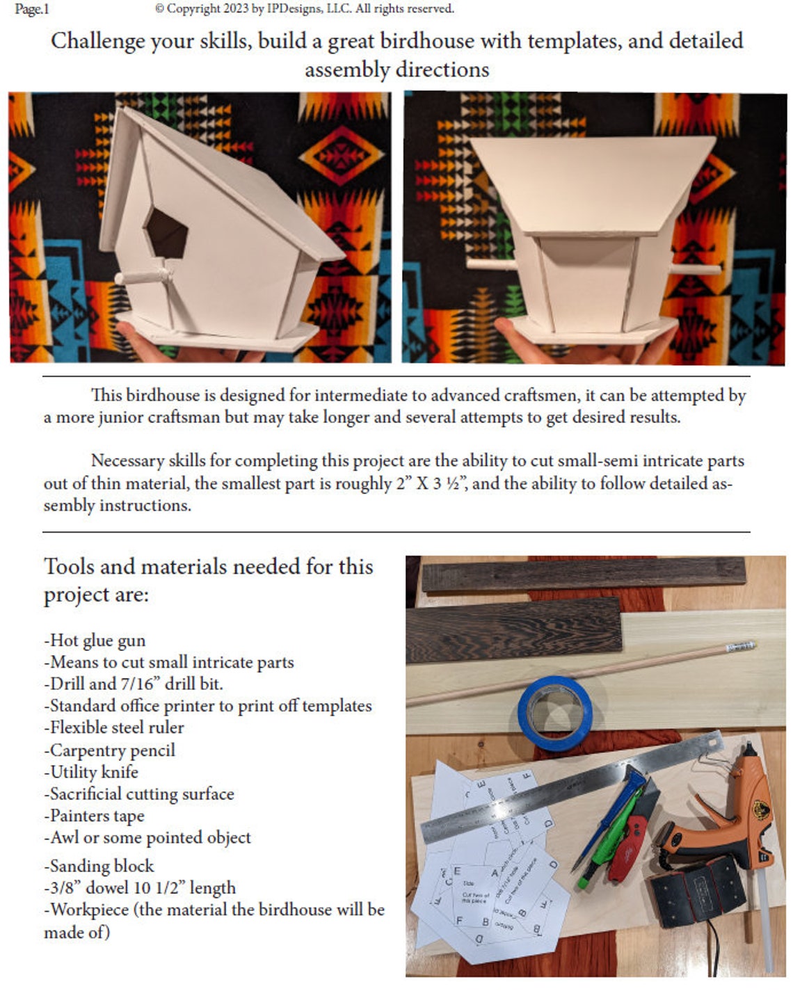 Hexagon Birdhouse Printable Templates, and Detailed Assumably ...