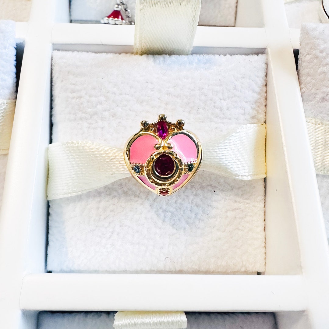 925 Sterling Silver Sailor Moon Cosmic Heart Compact Charm Bead Fits ...