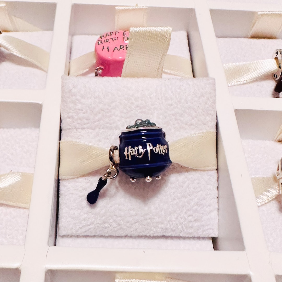 925 Sterling Silver Harry Potter Potion Cauldron Charm Bead Fits ...