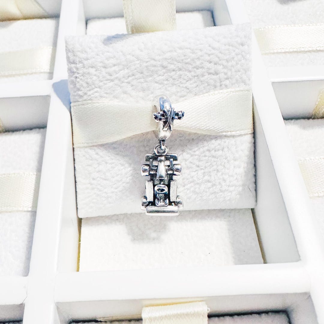 925 Sterling Silver Formula 1 Car Dangle Charm Fits Pandora Charm ...