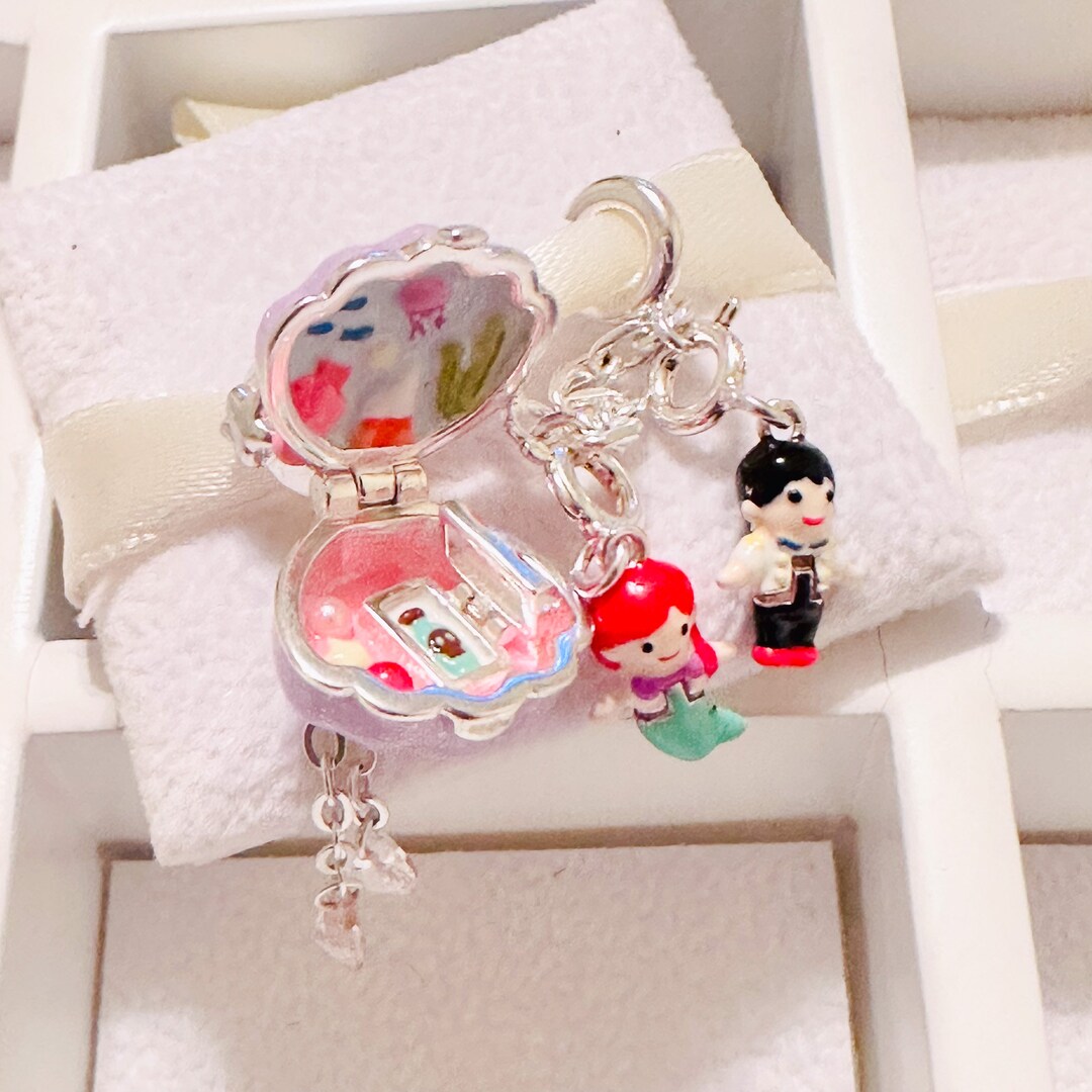 925 Sterling Silver Little Mermaid Polly Pocket Charm Bead Fits Pandora ...