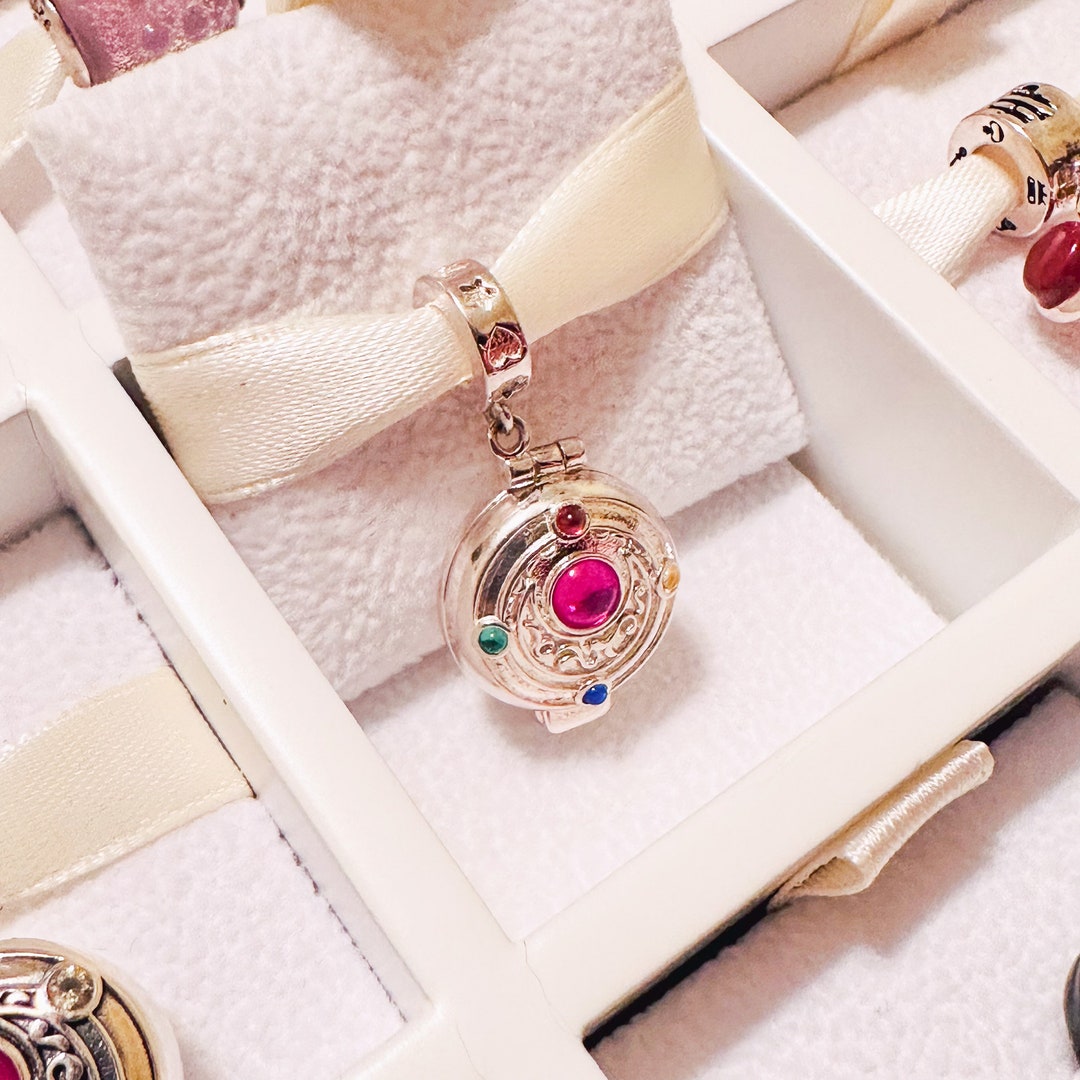 925 Sterling Silver Sailor Moon Cosmos Bandai Polly Pocket Charm Bead ...