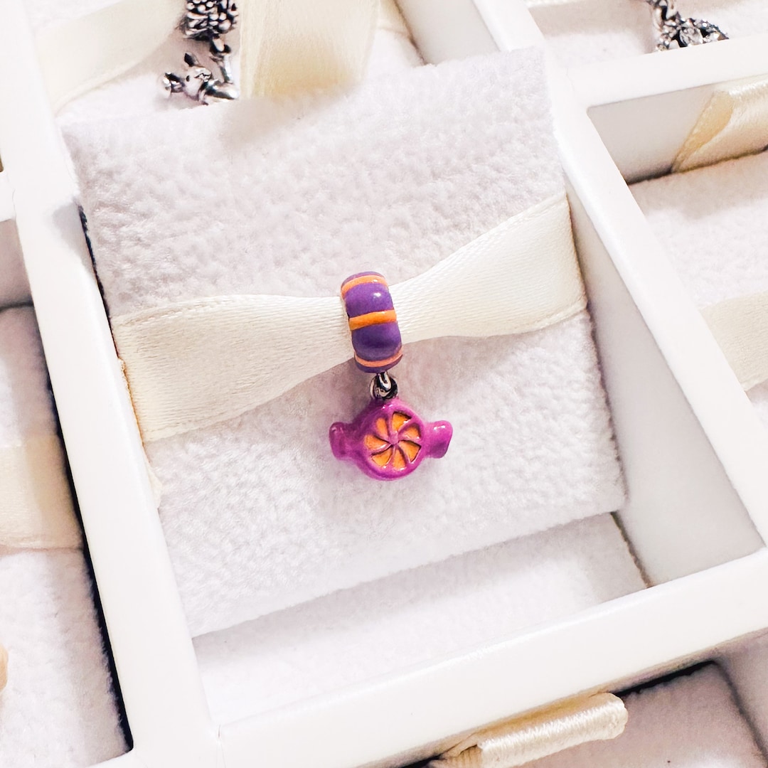 925 Sterling Silver Halloween Candy Spacer Dangle Charm Fits Charm ...