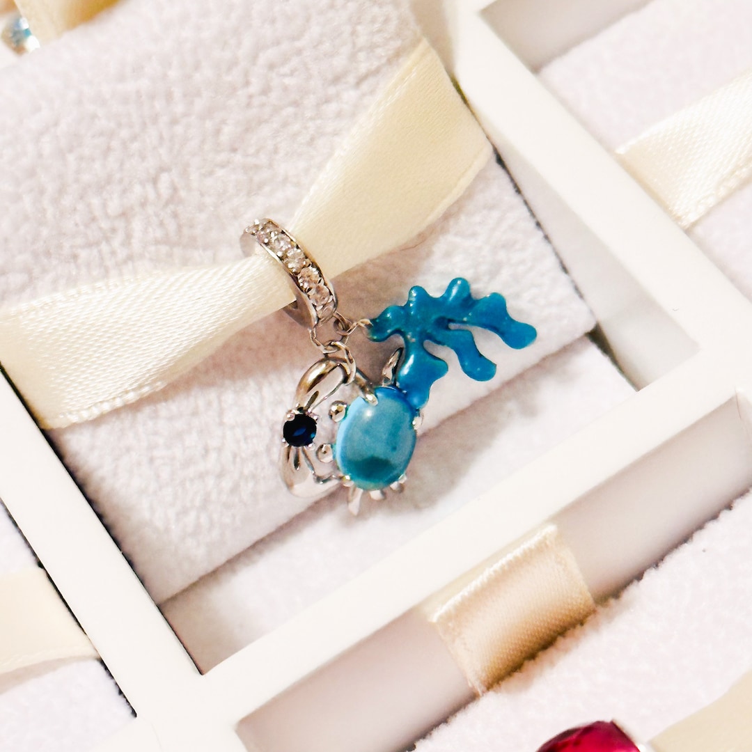 925 Sterling Silver Ocean Crab Pendant Charm Bead Fits Pandora - Etsy