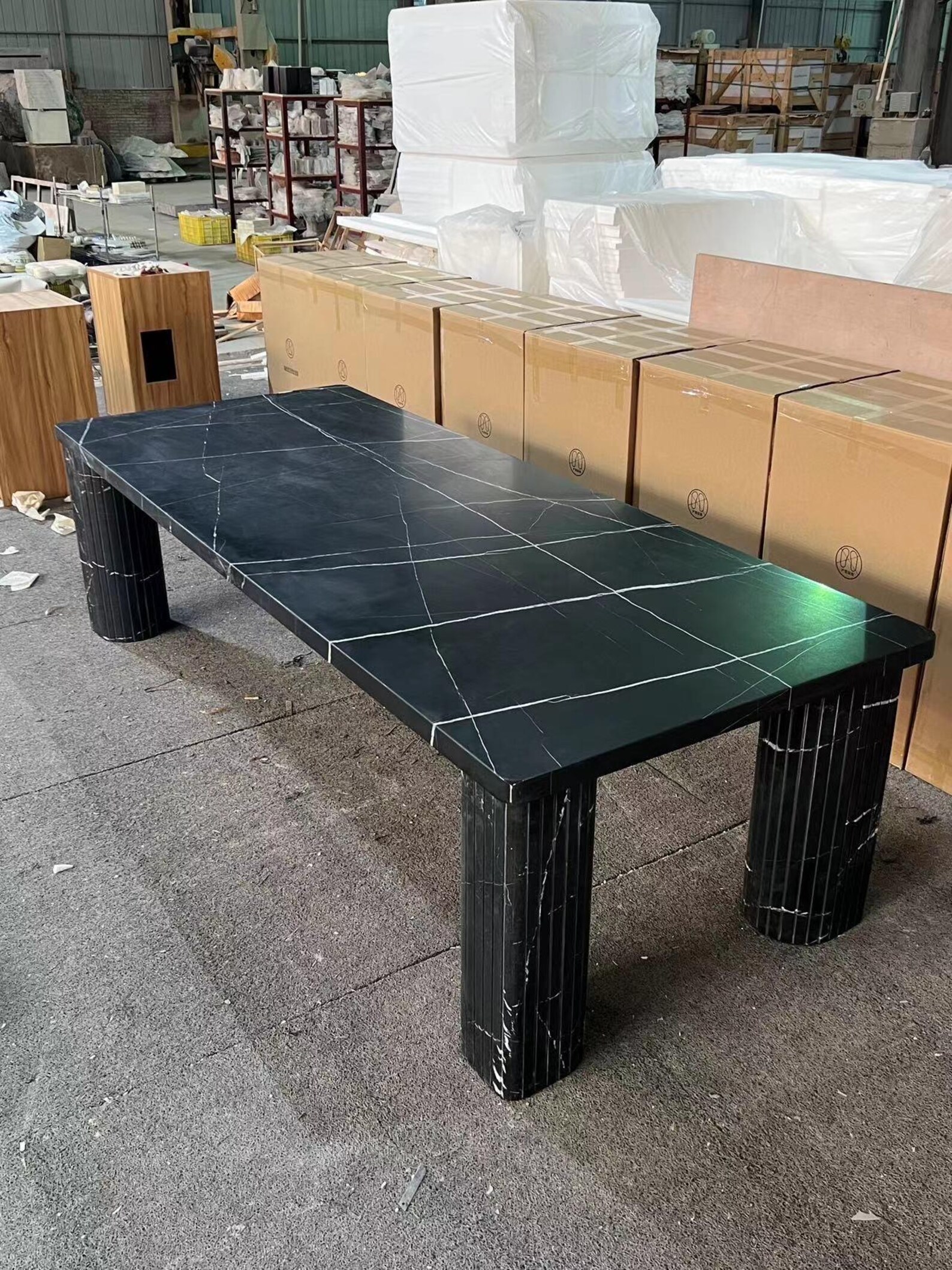 Customisable Black Marble Dining Table - Etsy