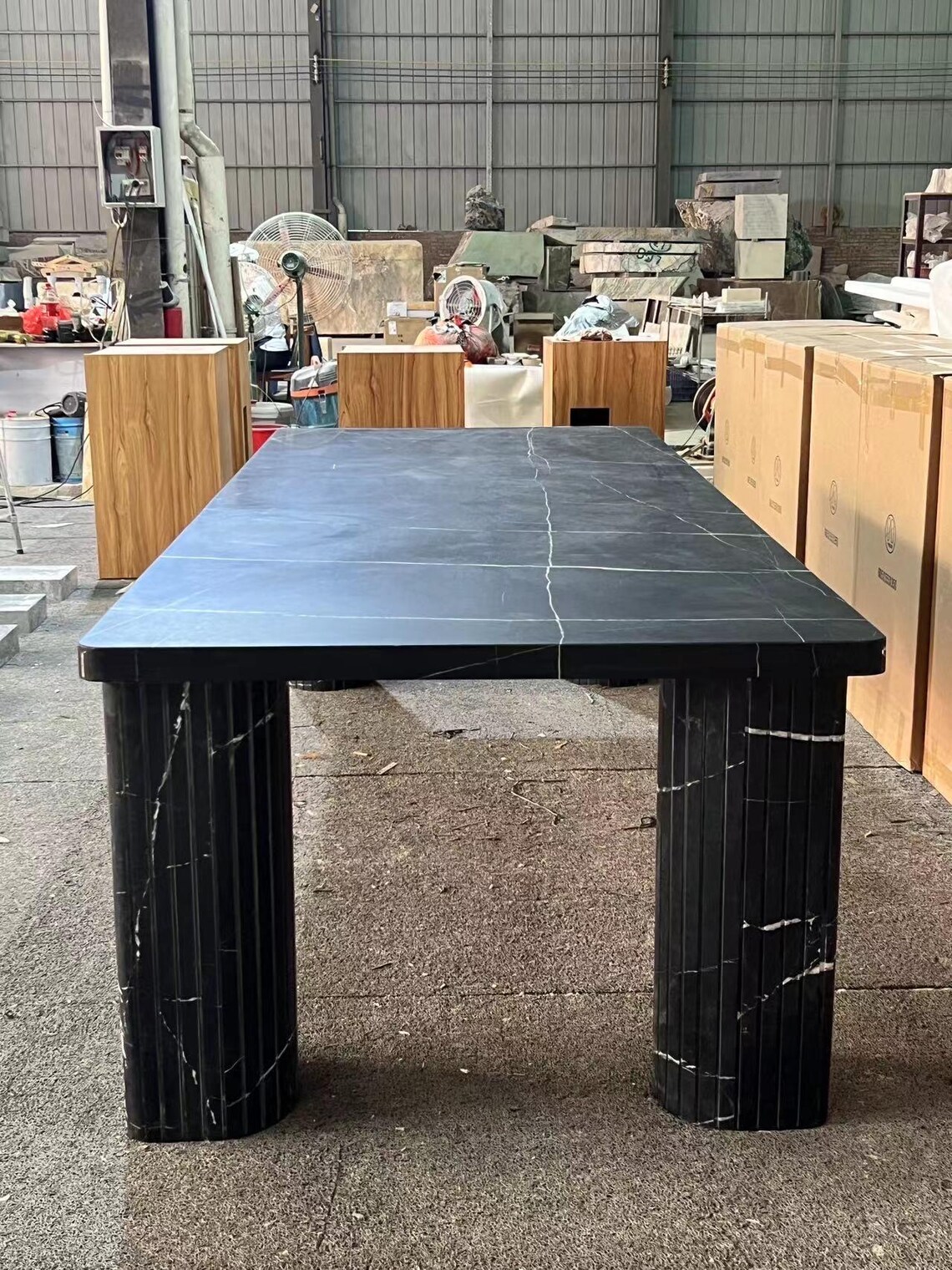 Customisable Black Marble Dining Table - Etsy