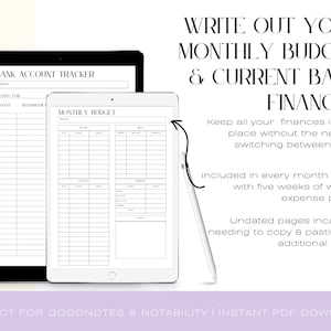 Digital Budget Planner︱goodnotes Planner︱notability Planner︱portrait ...