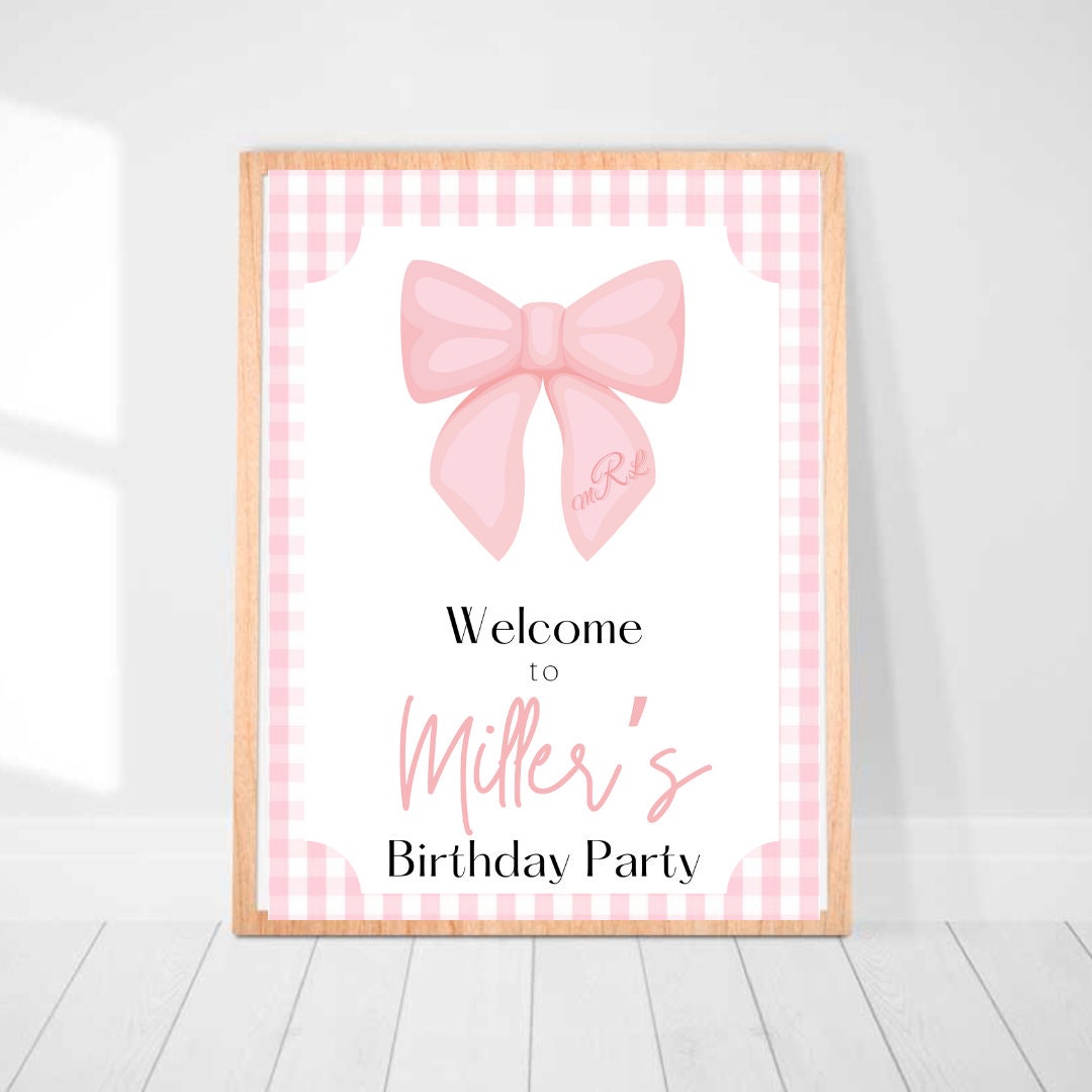 Welcome to Birthday Party Sign - Poster - Banner - Birthday Decor ...