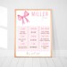 Pink Gingham Stat Board for First Birthday - Editable - Printable ...