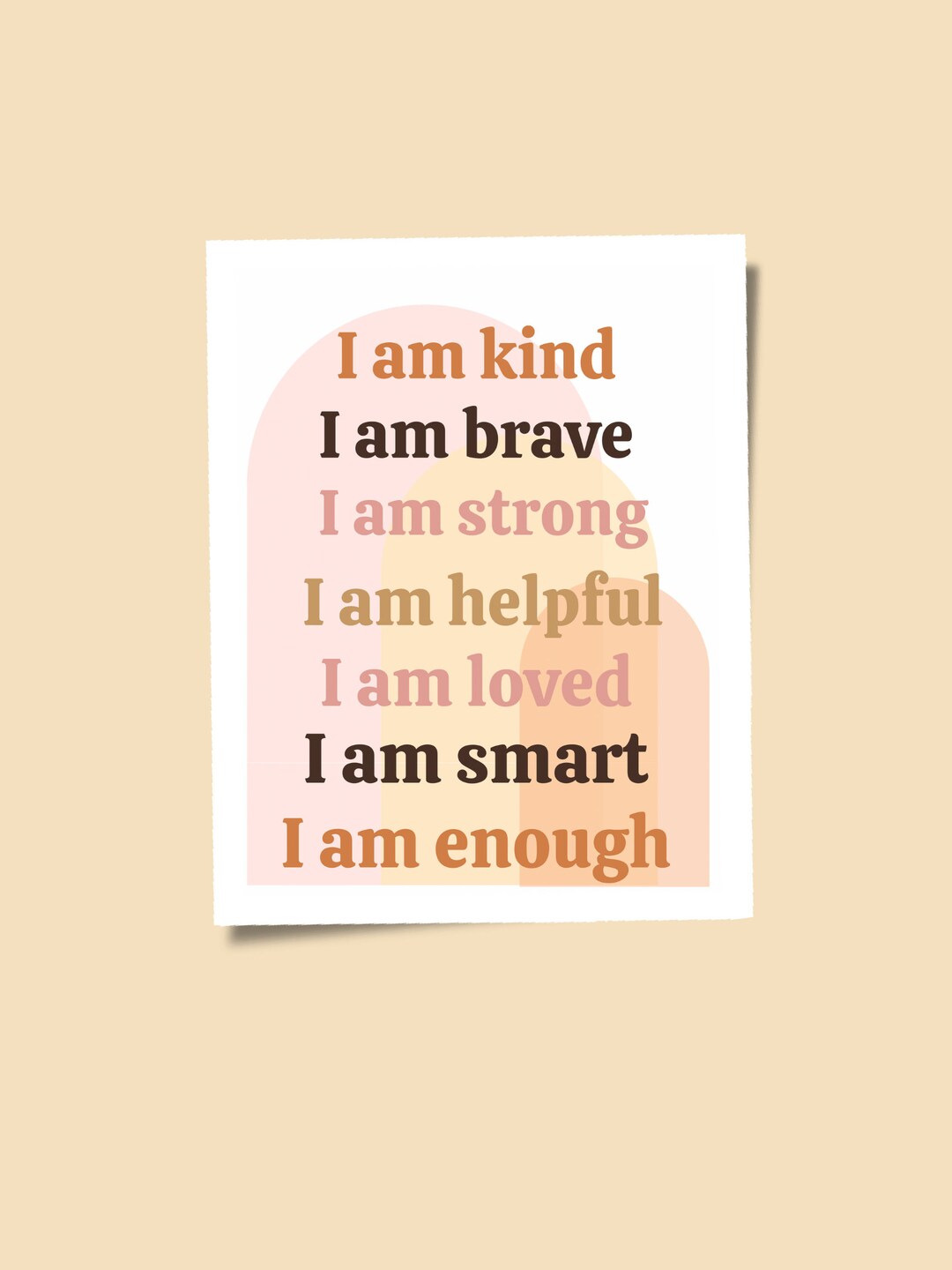 Boho “I Am” Poster Classroom Art Wall Decor - Editable - Printable ...