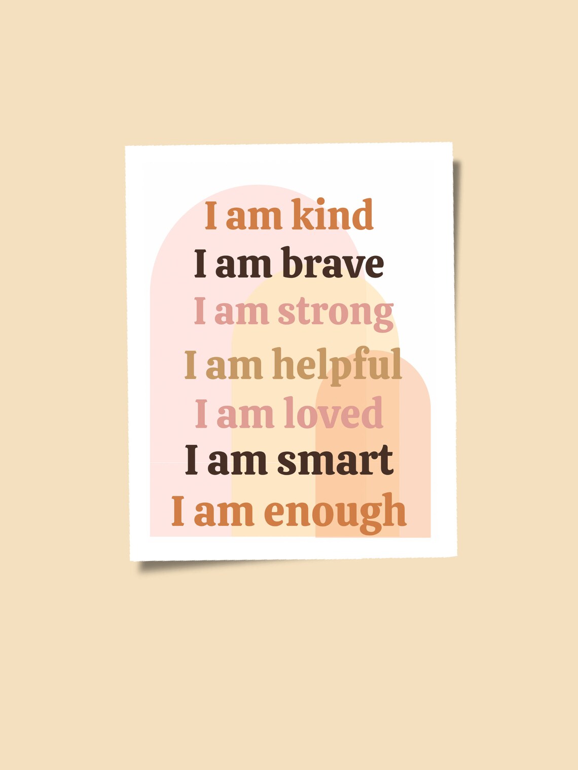 Boho “I Am” Poster Classroom Art Wall Decor - Editable - Printable ...