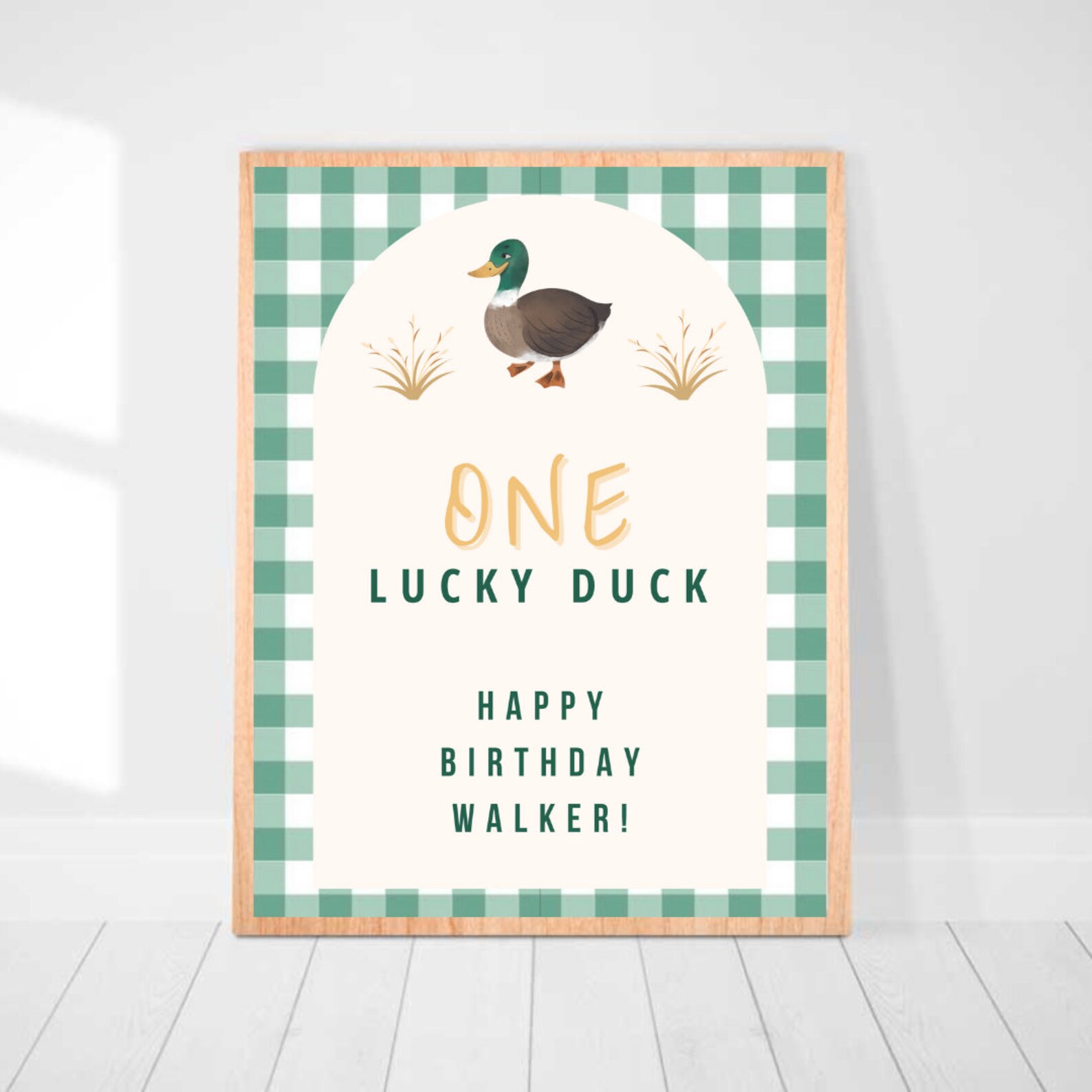 One Lucky Duck Boy First Birthday Hunting Birthday Theme Boy Birthday ...