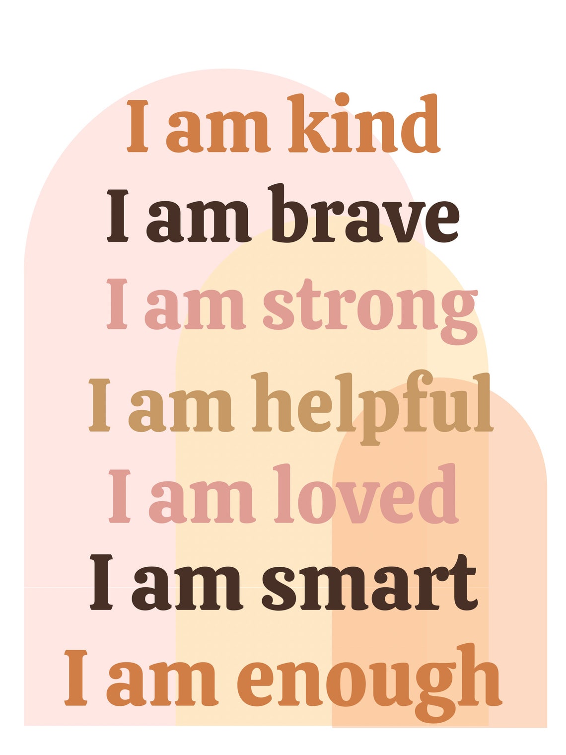 Boho “I Am” Poster Classroom Art Wall Decor - Editable - Printable ...