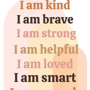 Boho “I Am” Poster Classroom Art Wall Decor - Editable - Printable ...