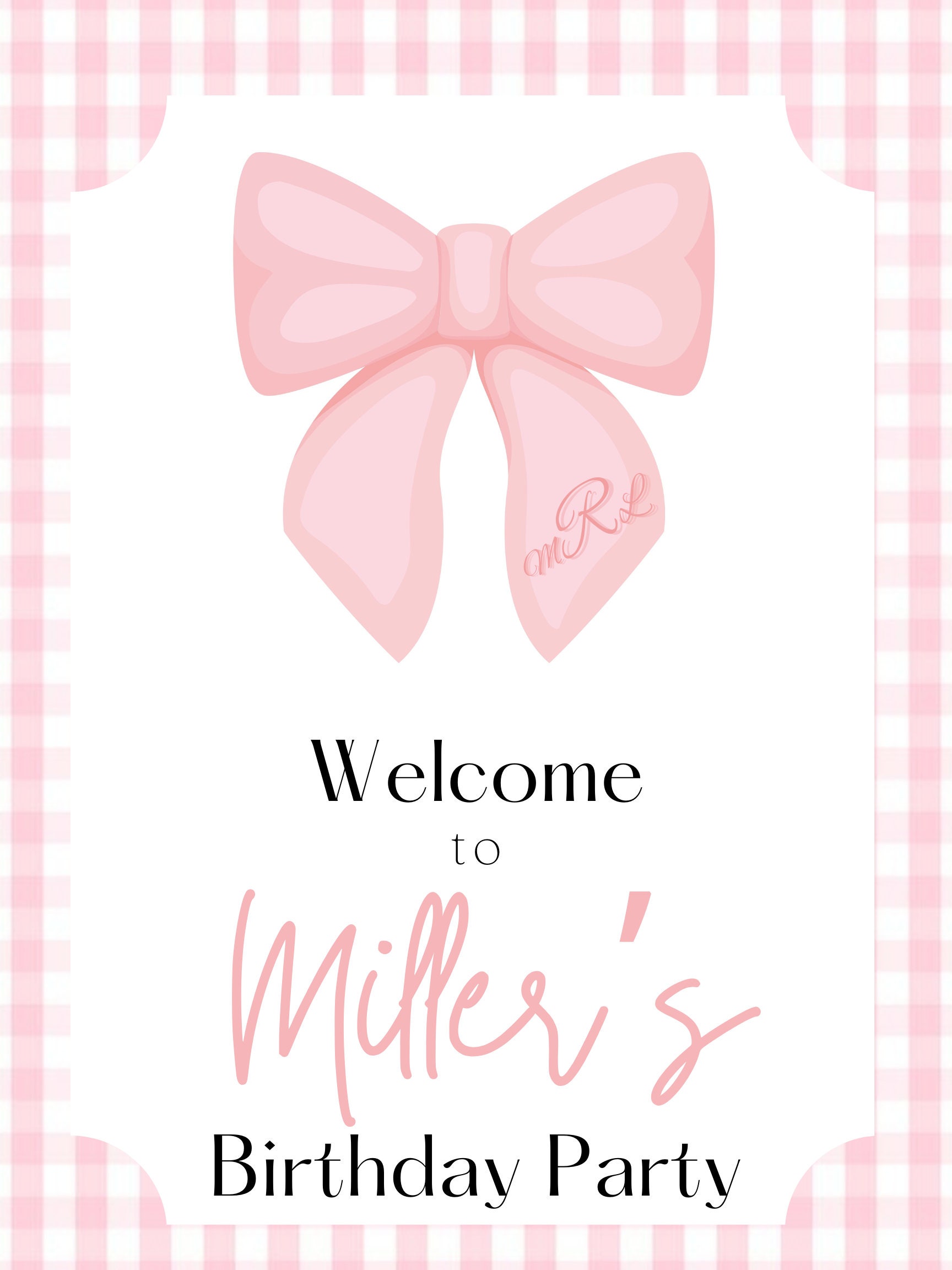 Welcome to Birthday Party Sign - Poster - Banner - Birthday Decor ...