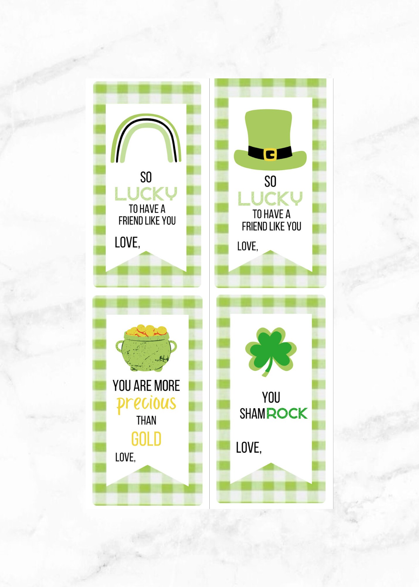 St Patricks Day Treat Tags - Tags for Classmates - Printable - Treat ...