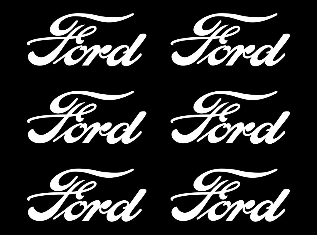 Ford Logo Vinyl Decals: Car, Laptop Stickers - Set of 6 - Etsy