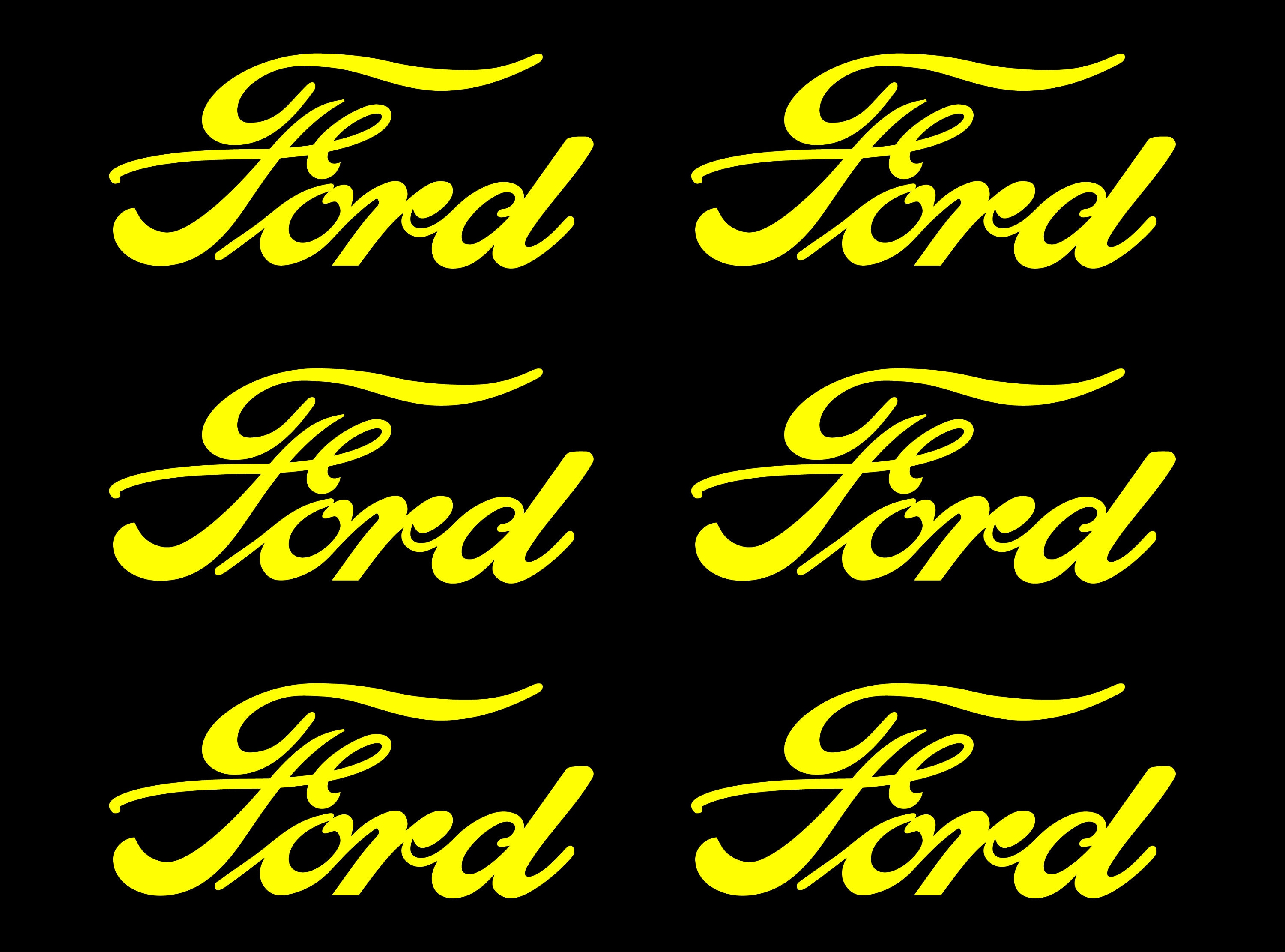 Ford Logo Vinyl Decals Small Stickers for Car Phone Dashboard Mirror ...
