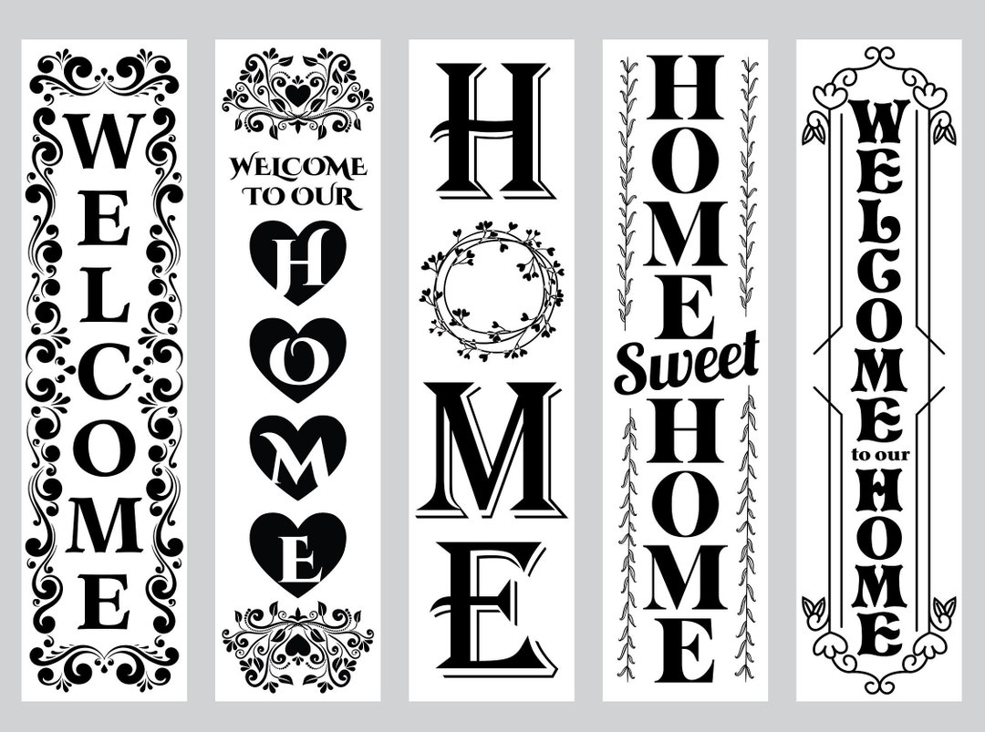Farmhouse Welcome Home Porch Sign SVG Bundle (digital Download) - Etsy