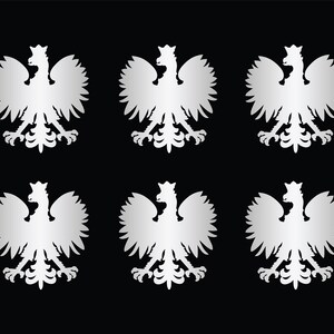 Polish Eagle Logo Vinyl Decals: Car, Phone, Laptop Stickers - Set of 6 ...