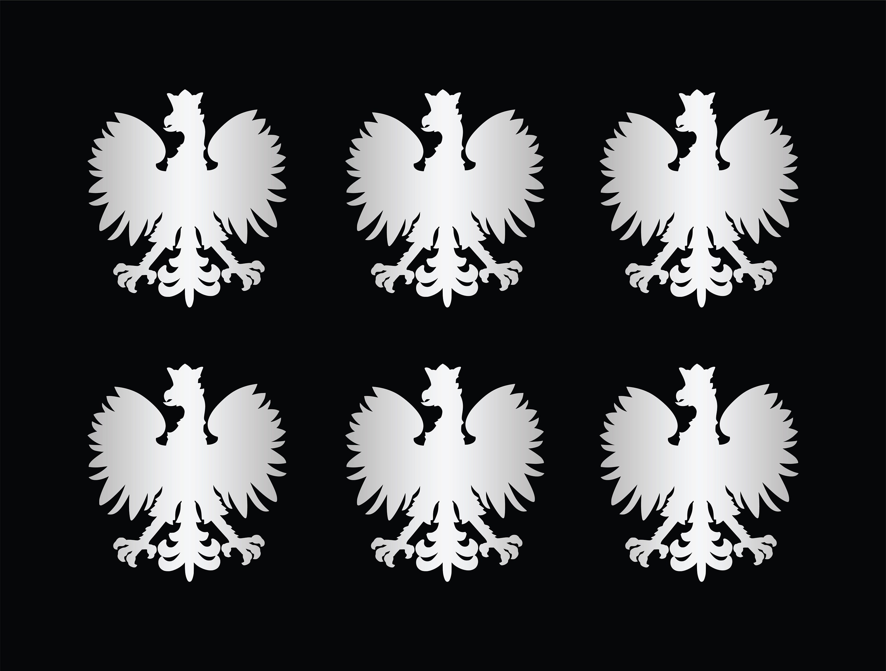 Small Polish Eagle Logo Vinyl Decals Small Stickers for Car Phone Dashboard Mirror Laptop and ...