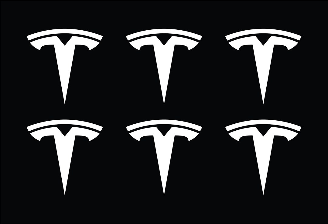 Tesla Logo Vinyl Decals Small Stickers for Car Phone Dashboard Mirror ...