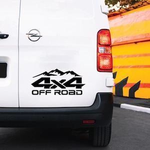 4x4 off Road Mountain Vinyl Decal – SUV Truck Car Window Sticker ...