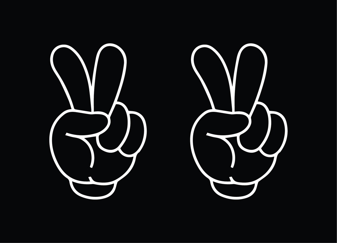 Peace Sign Vinyl Decals Small Stickers for Car Phone Mirror Laptop and ...
