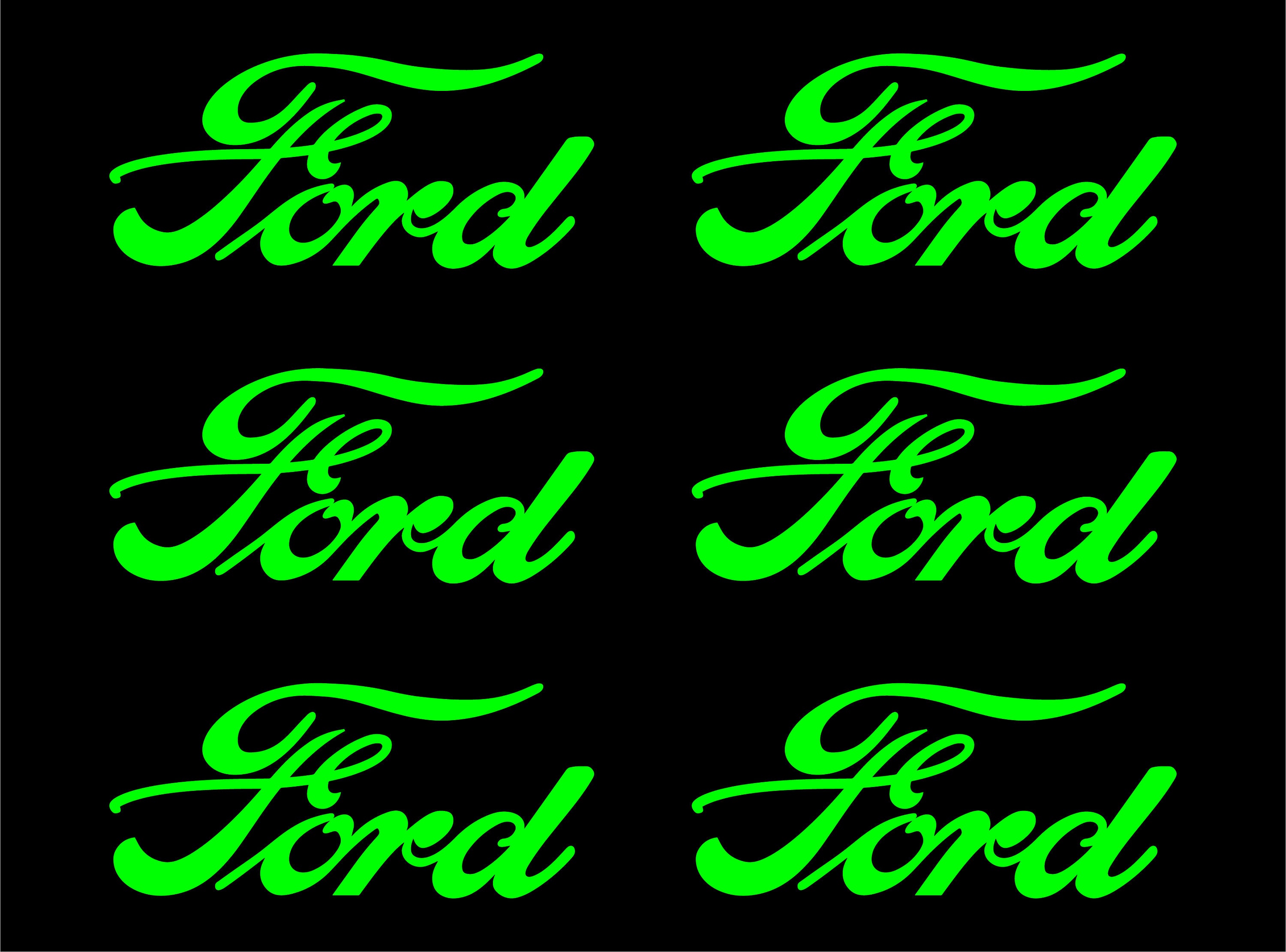 Ford Logo Vinyl Decals Small Stickers for Car Phone Dashboard Mirror ...
