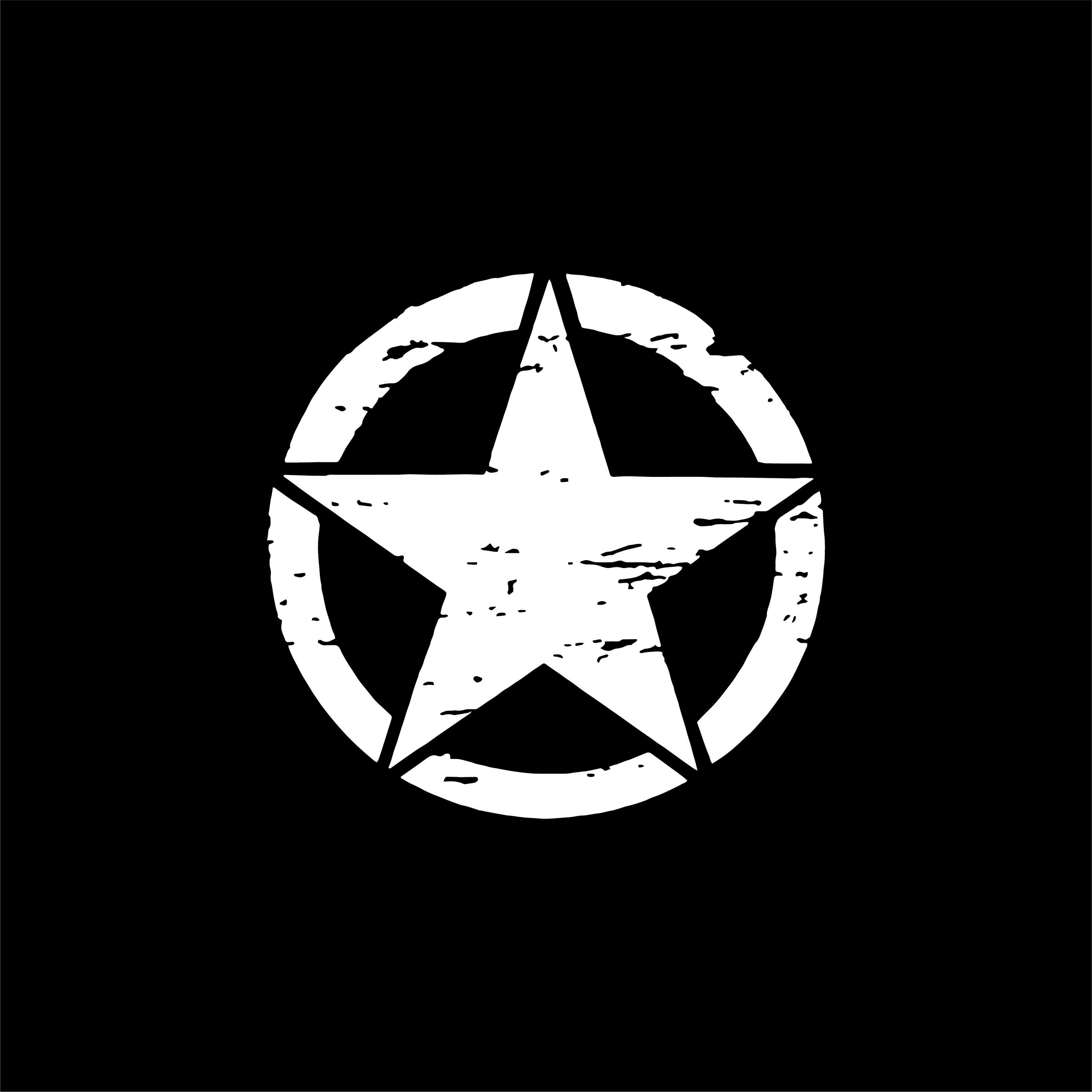 Army Star Vinyl Decal: Military Jeep Sticker - Etsy