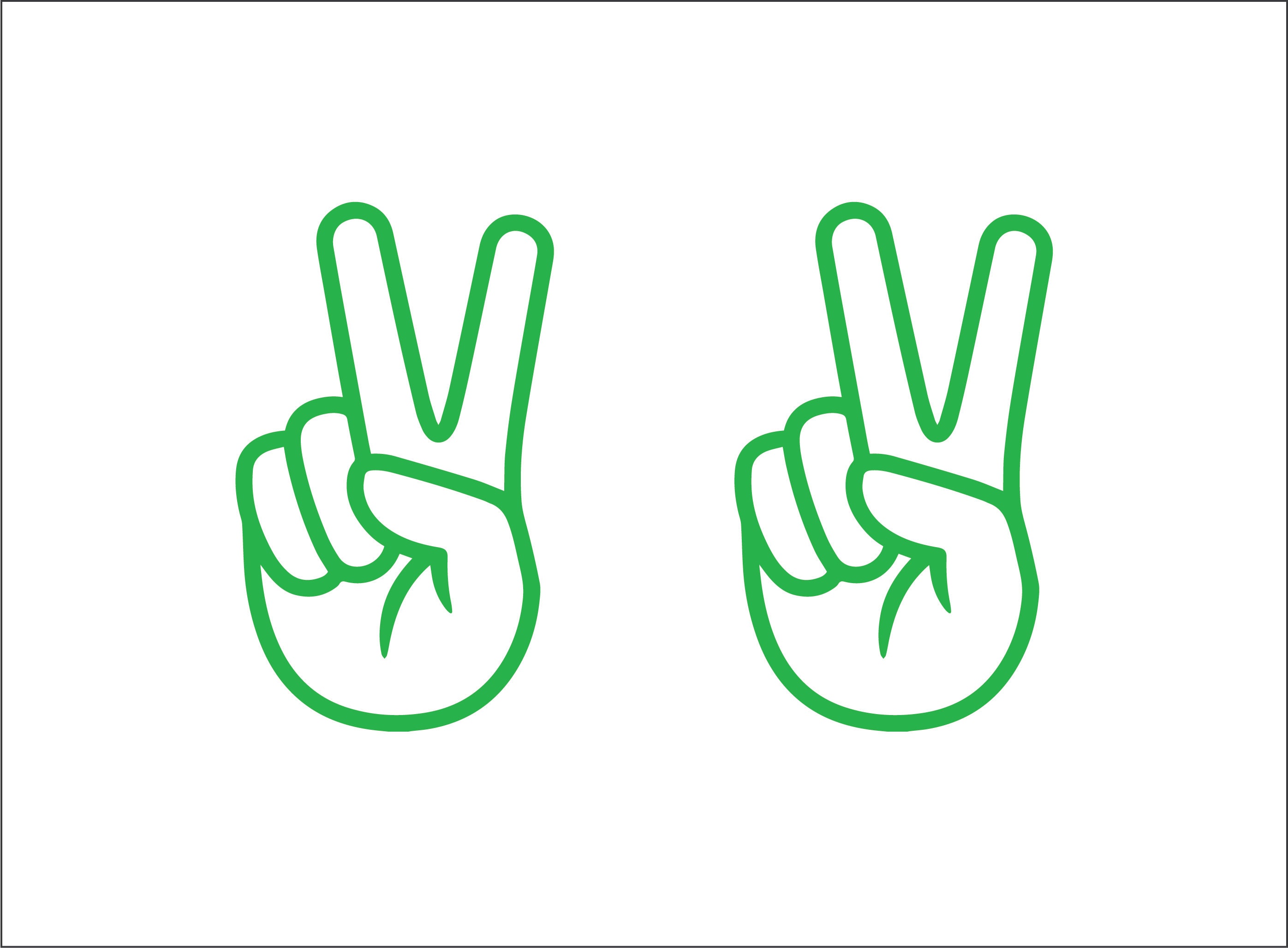 Peace Sign Vinyl Decals Small Stickers for Car Phone Dashboard - Etsy