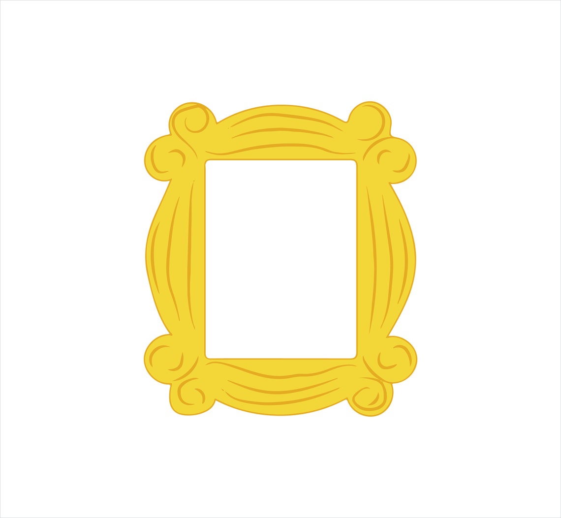 FRIENDS Yellow Frame Vinyl Decal Sticker FRIENDS Vinyl Sticker FRIENDS ...