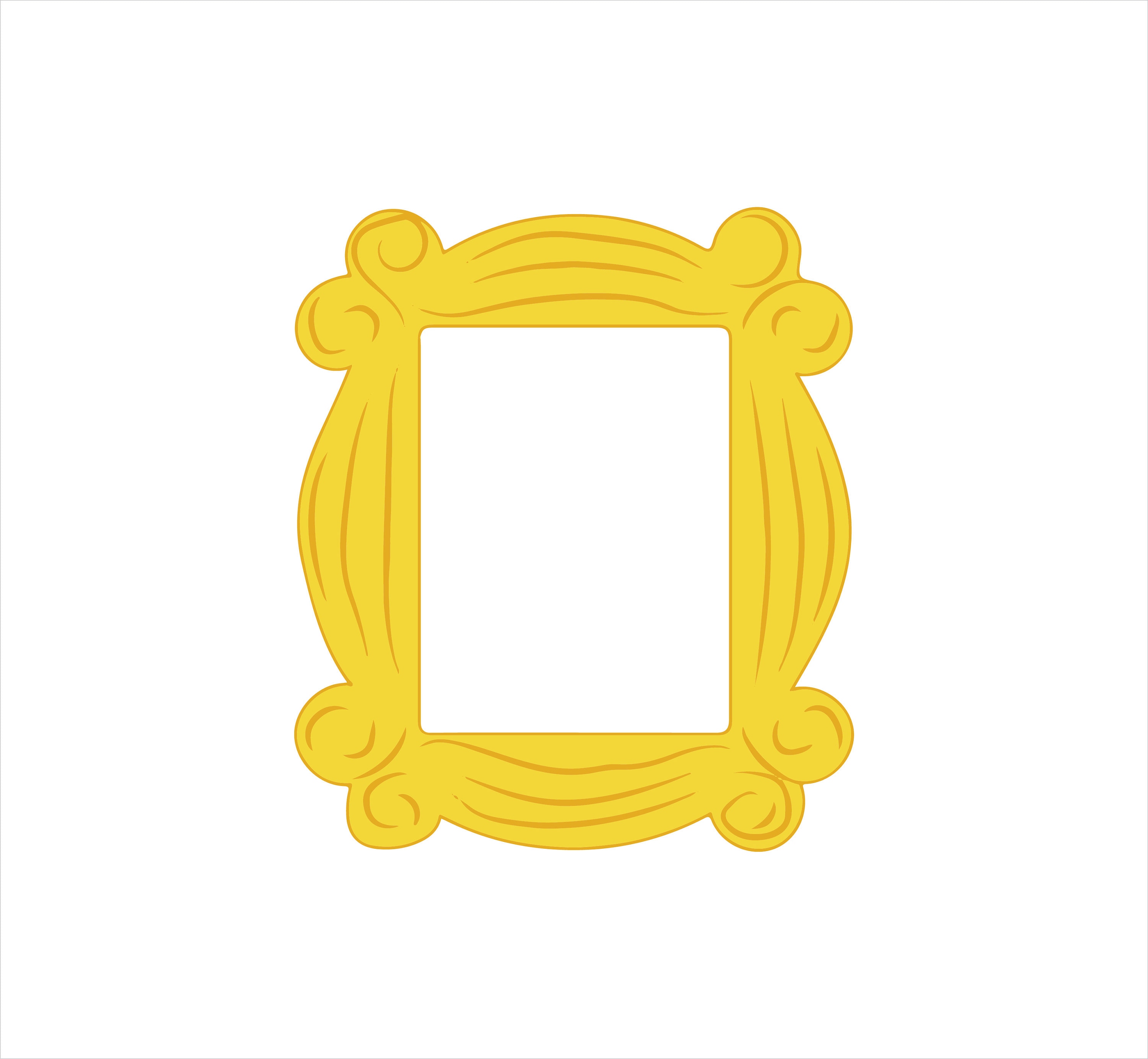 FRIENDS Yellow Frame Vinyl Decal Sticker | FRIENDS Vinyl Sticker ...