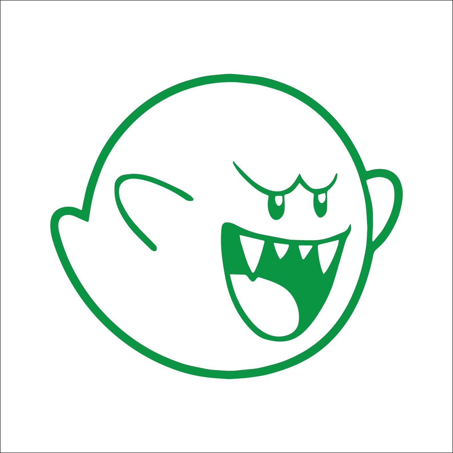 Mario Ghost Vinyl Decal: Spooky Halloween Car Sticker - Etsy