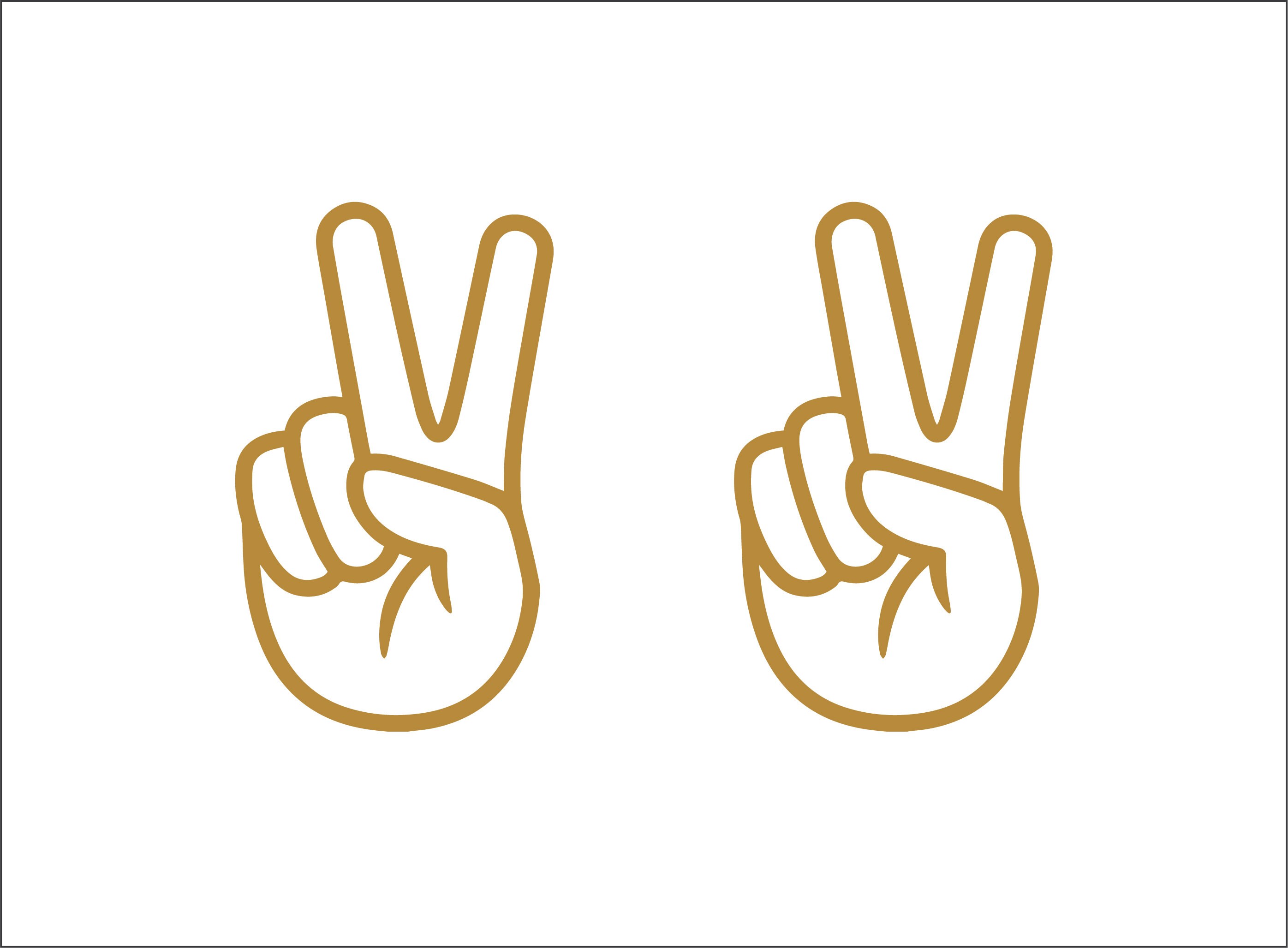 Peace Sign Vinyl Decals Small Stickers for Car Phone Dashboard Mirror ...