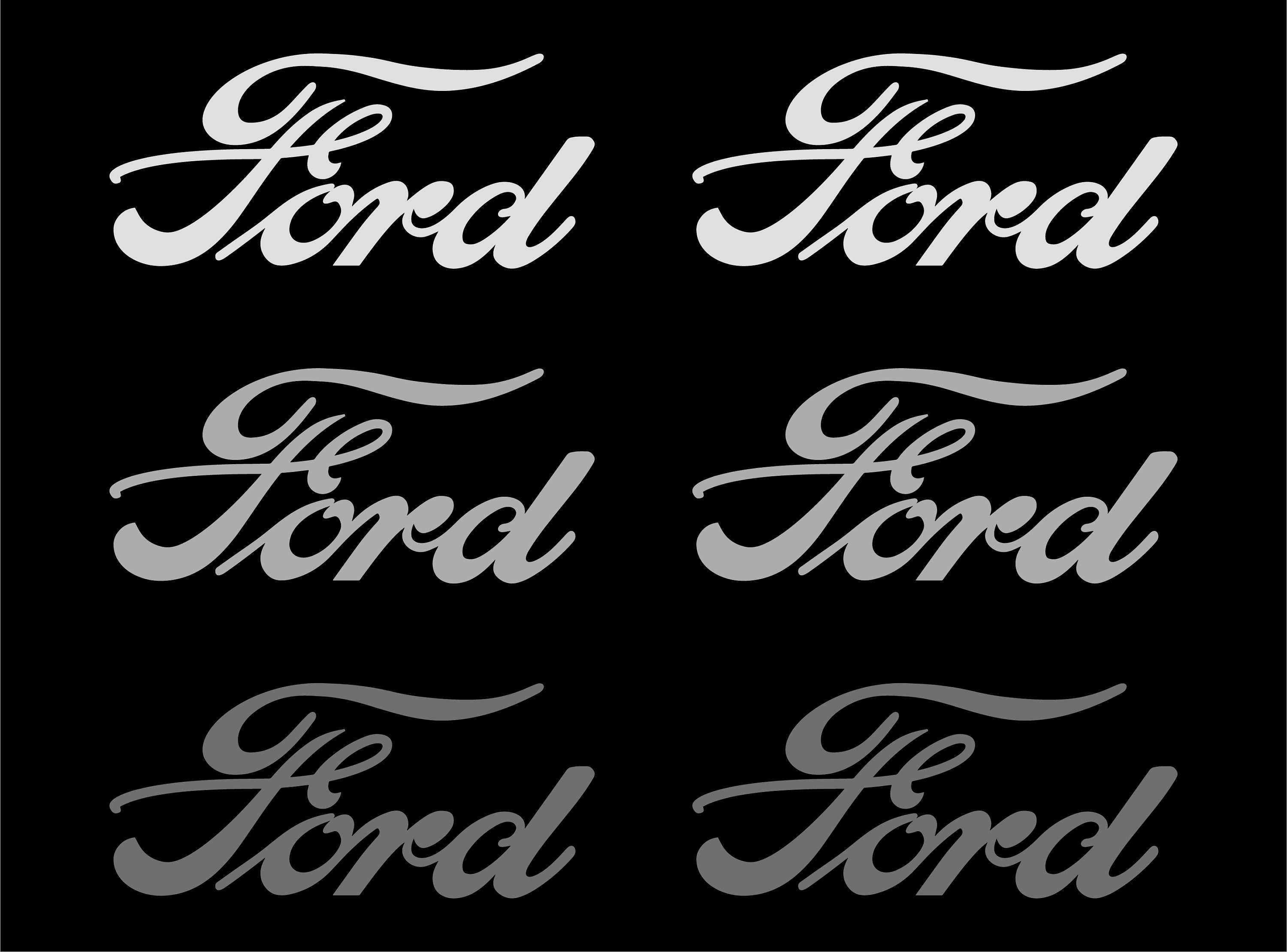 Ford Logo Vinyl Decals Small Stickers for Car Phone Dashboard Mirror ...