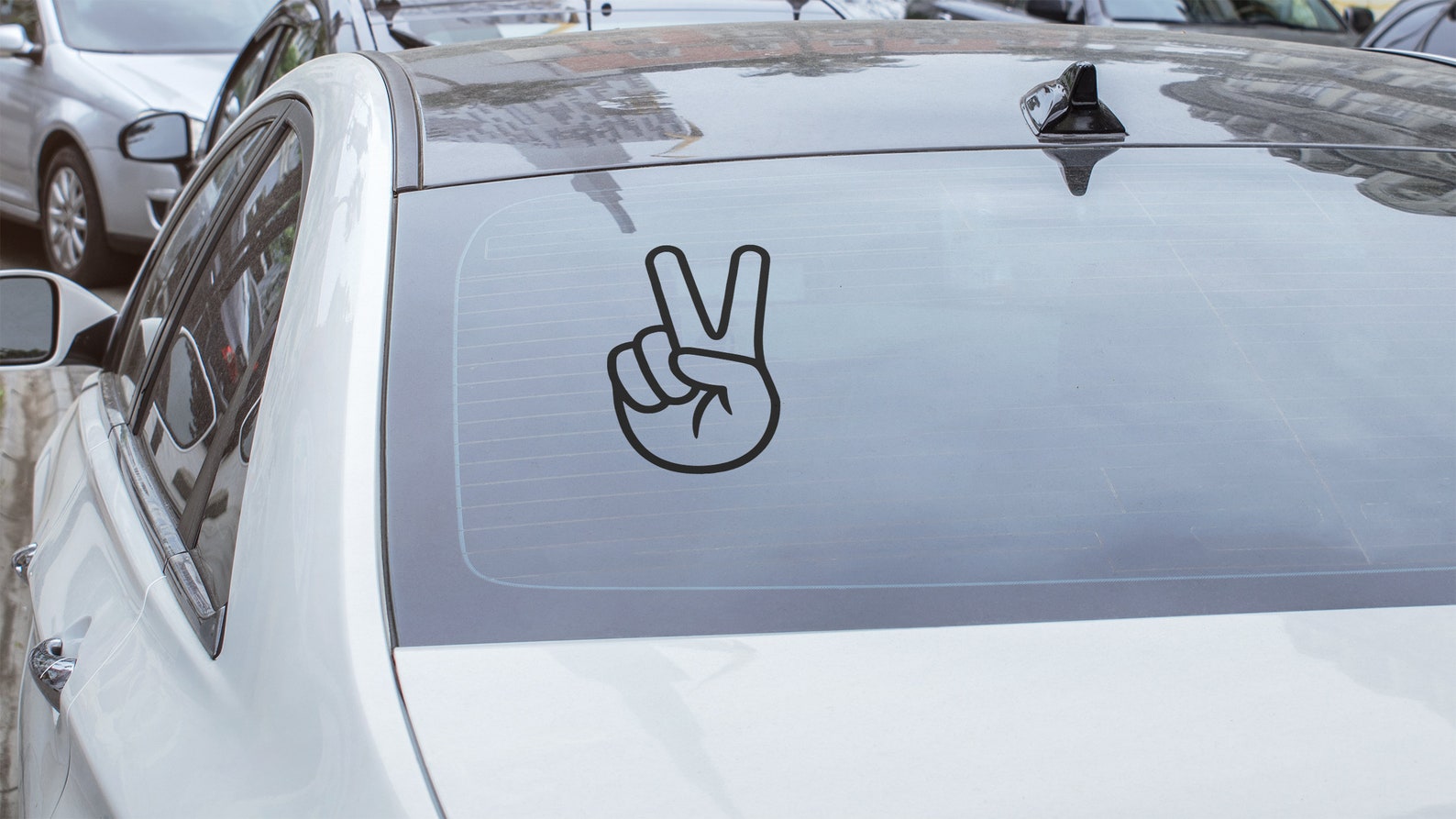 Peace Sign Vinyl Decals Small Stickers for Car Phone Dashboard Mirror ...