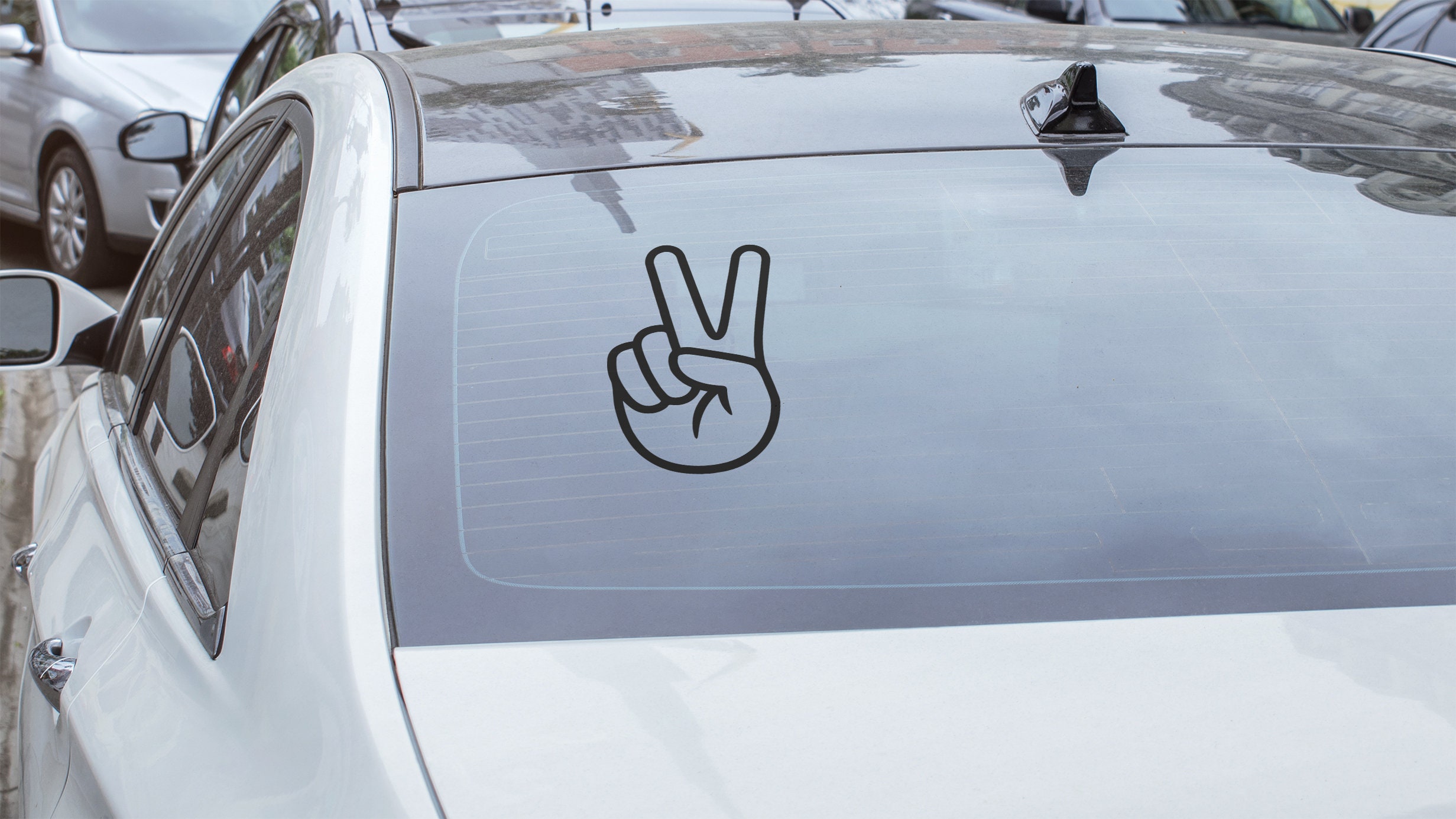 Peace Sign Vinyl Decals: Car, Laptop Stickers - Set of 2 - Etsy