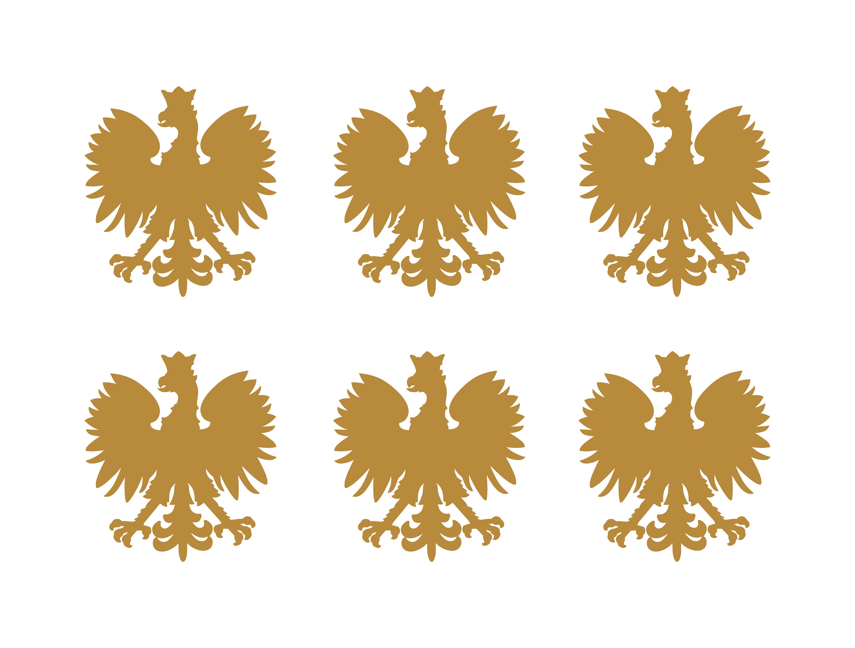 Small Polish Eagle Logo Vinyl Decals Small Stickers for Car Phone Dashboard Mirror Laptop and ...