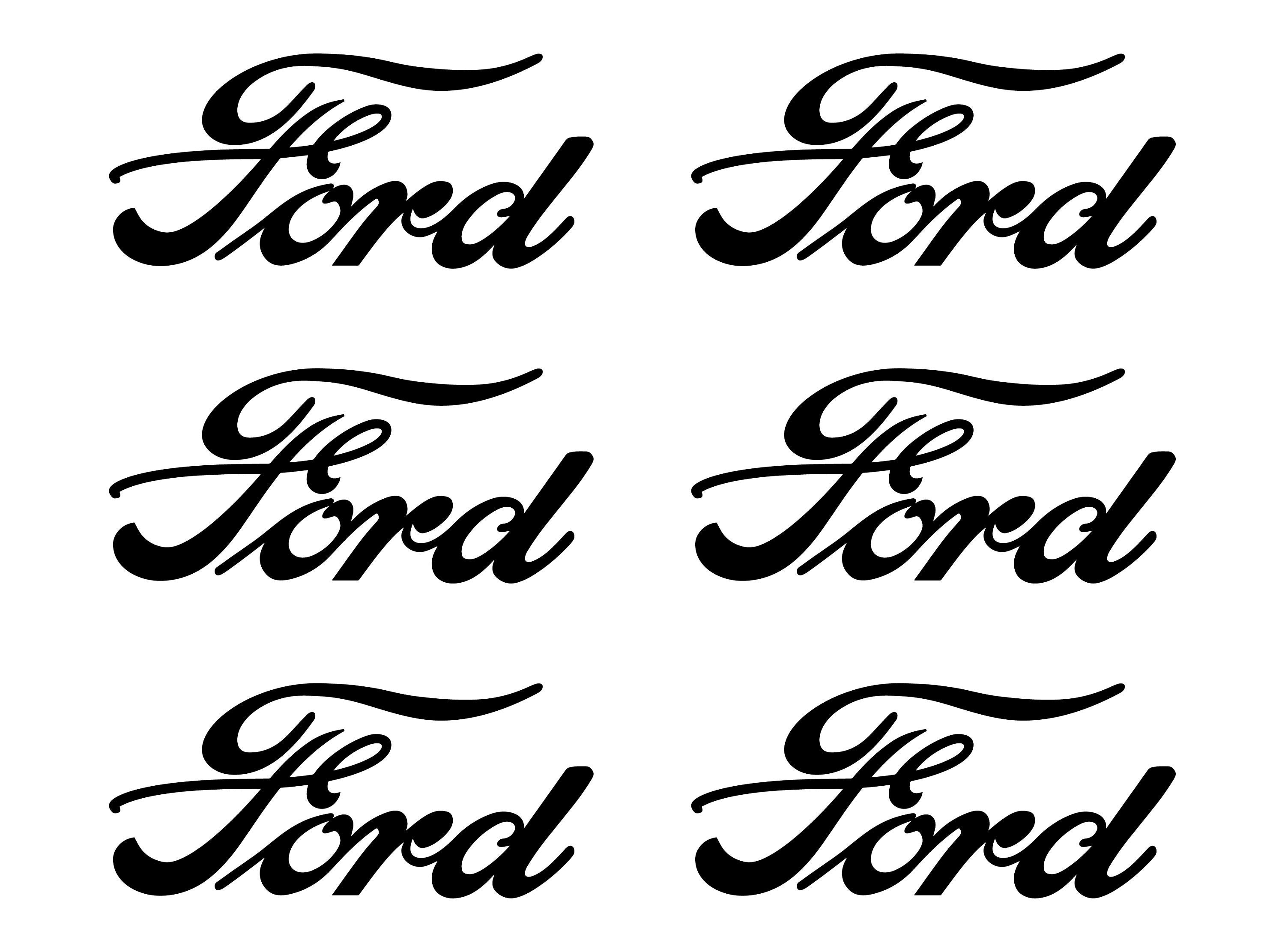 Ford Logo Vinyl Decals Small Stickers for Car Phone Dashboard Mirror ...