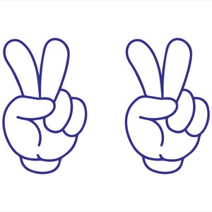 Peace Sign Vinyl Decals Small Stickers for Car Phone Mirror Laptop and ...