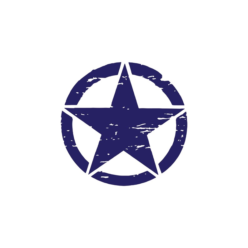 Army Star Vinyl Decal: Military Jeep Sticker - Etsy