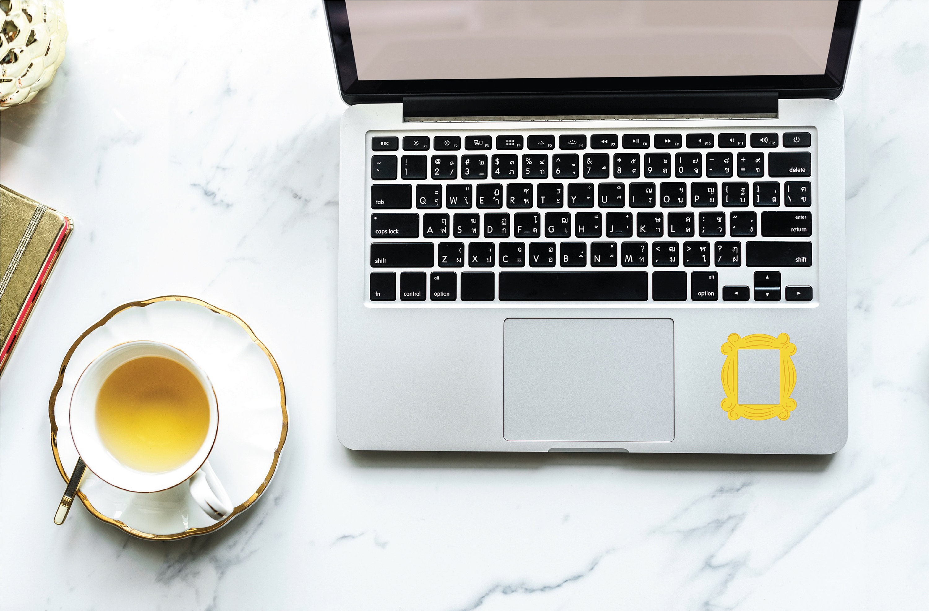 FRIENDS Yellow Frame Vinyl Decal Sticker | FRIENDS Vinyl Sticker ...