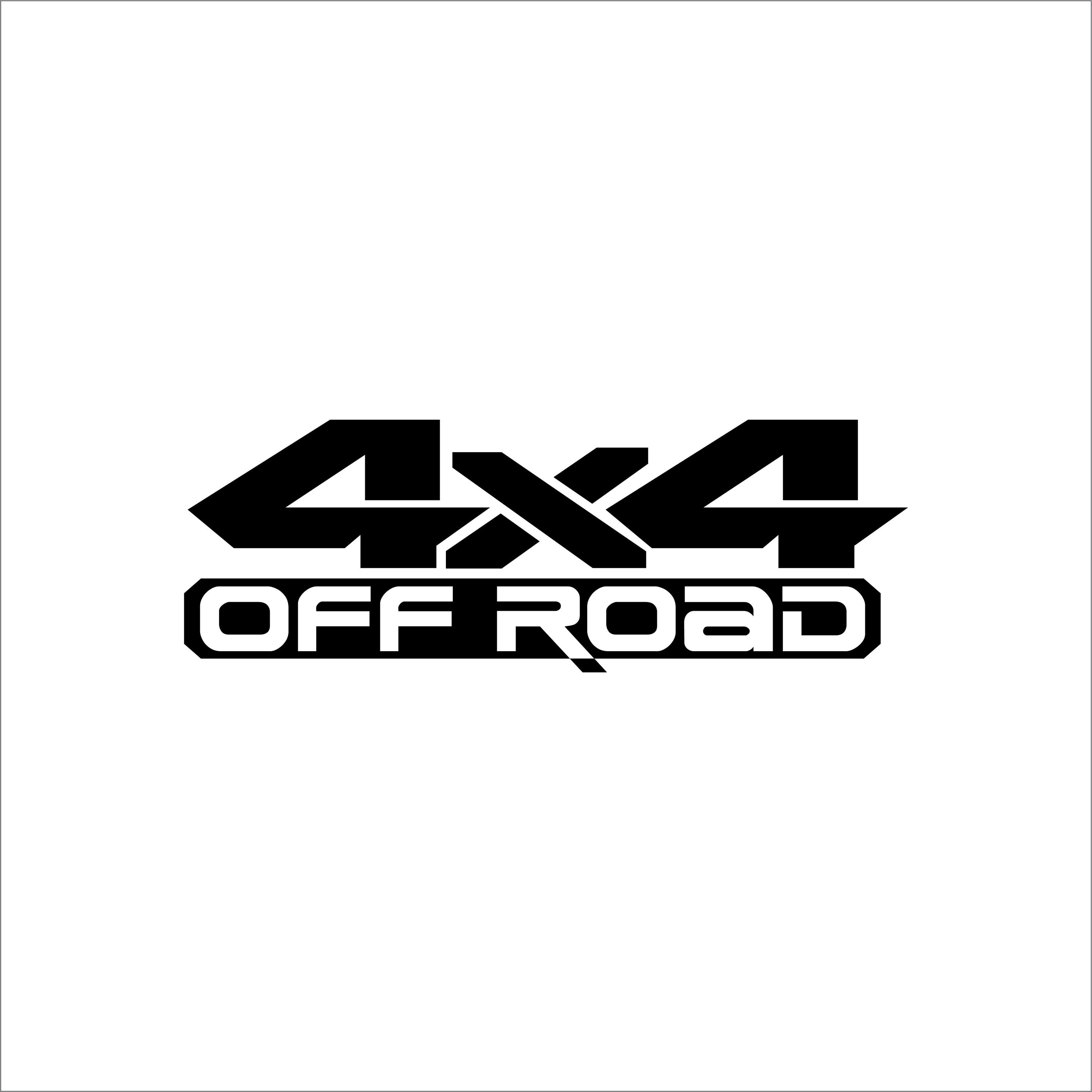 4x4 Truck Sticker | 4x4 Vinyl Decal | Off-road 4x4 Bumper Sticker ...