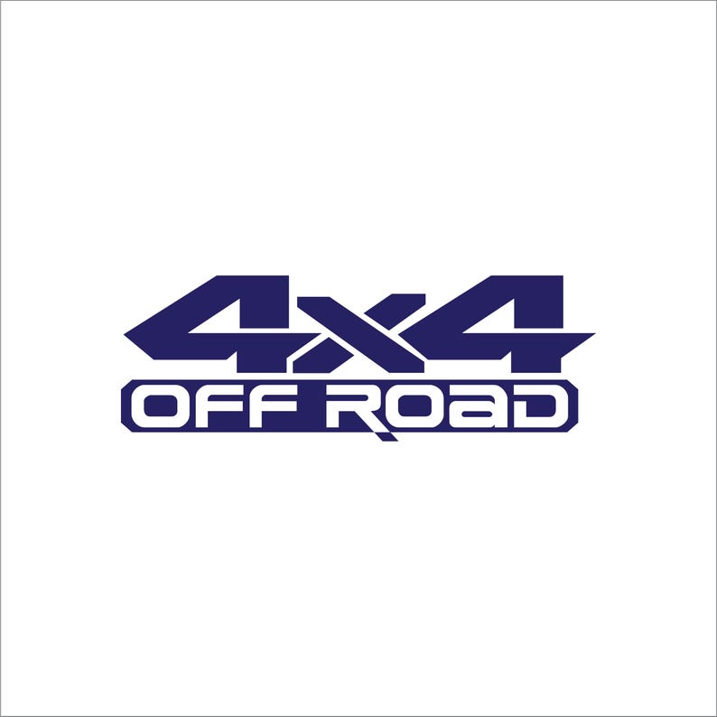 4x4 Truck Sticker | 4x4 Vinyl Decal | Off-road 4x4 Bumper Sticker ...