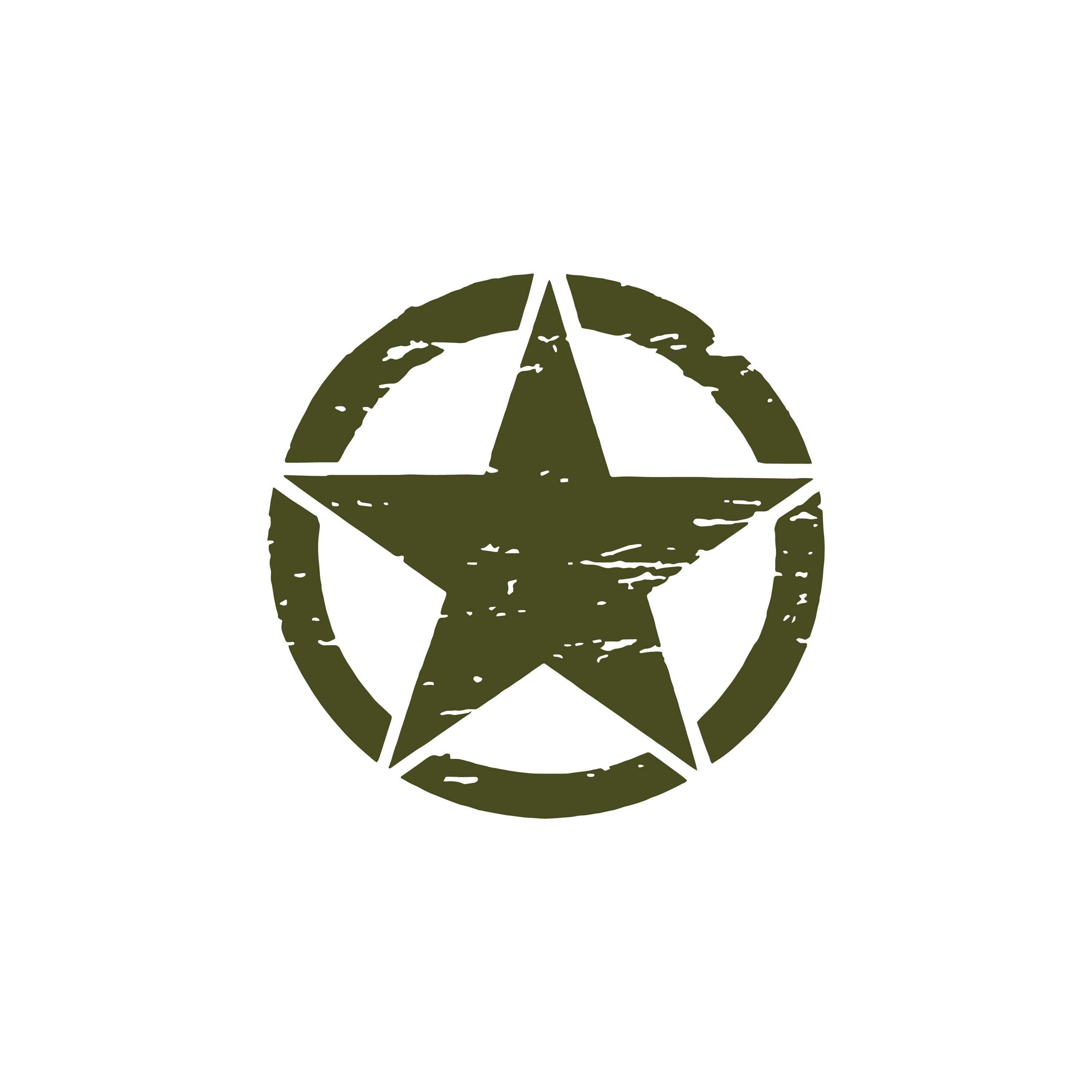 Army Star Vinyl Decal: Military Jeep Sticker - Etsy
