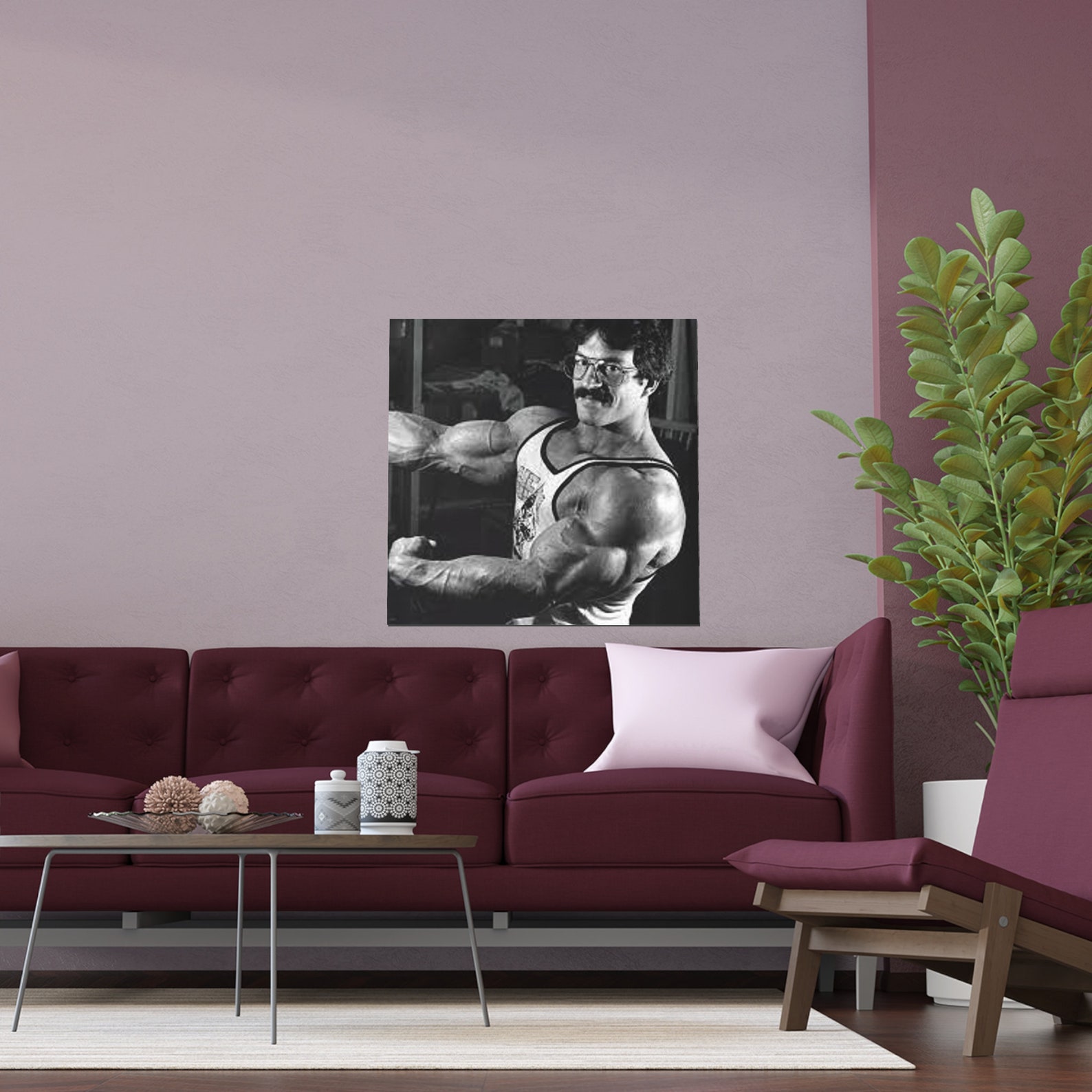Mike Mentzer Black and White Bodybuilding Poster | the Golden Era ...